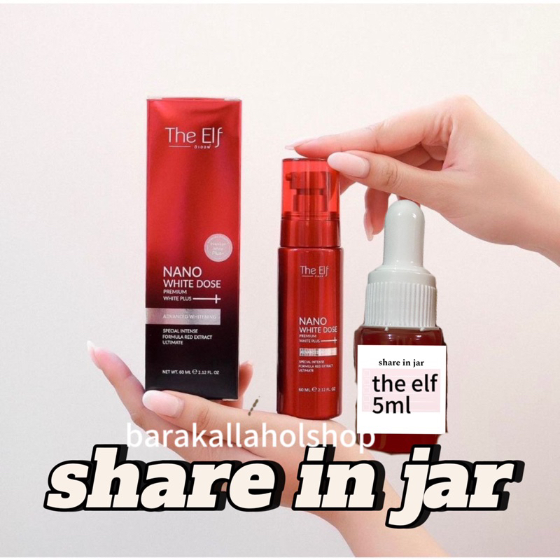 Jual 5ml THE ELF NANO WHITE DOSE / SERUM THAILAND BODYLOTION THE ELF ...