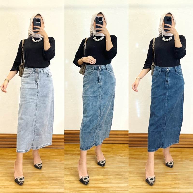 Jual ROK JEANS (02) | Shopee Indonesia
