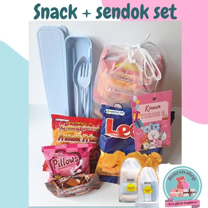 Jual FREE CARD Ready Parcel murah meriah bingkisan anak pouch snack ...