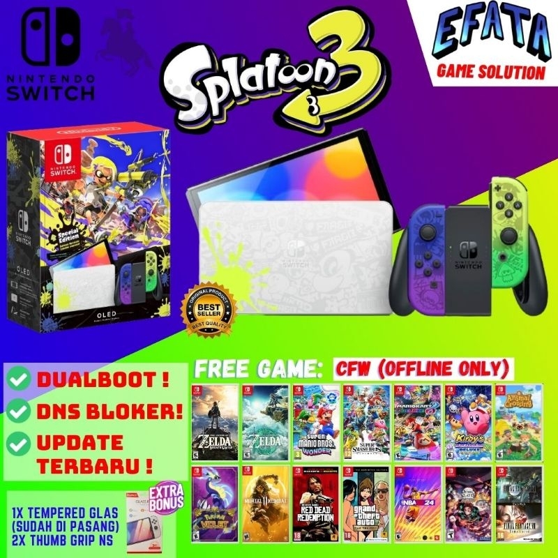 Jual Nintendo Switch OLED MODEL CFW CONSOLE MESIN | Shopee Indonesia