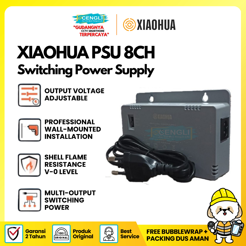 Jual PSU Xiaohua 8channel XH-2FA1205-D8 Switching Power Supply 8ch ...