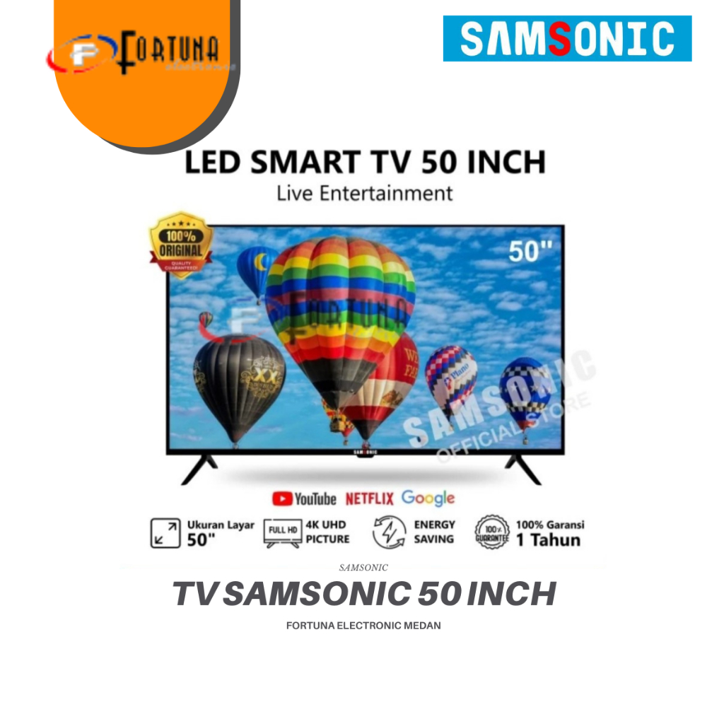 Jual TV LED 50 INCH / 55 INCH ANDROID TV SAMSONIC TV HSTVD50S ...