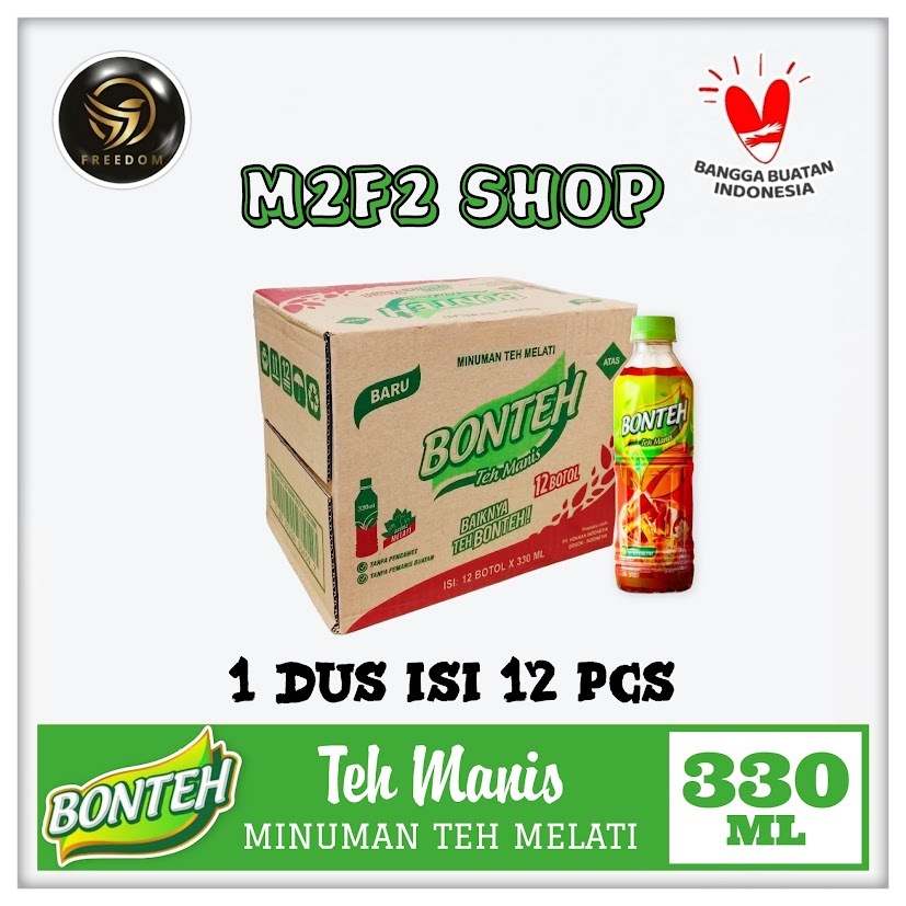 Jual BONTEH Original Rasa Teh Melati Botol Pet - 330 ml (Kemasan 12 Pcs ...