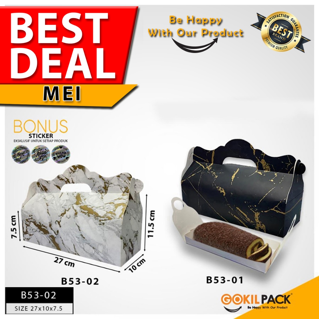 Jual kotak kue|kotak bolu|gable box|dus jinjing|kotak packaging|tenteng ...