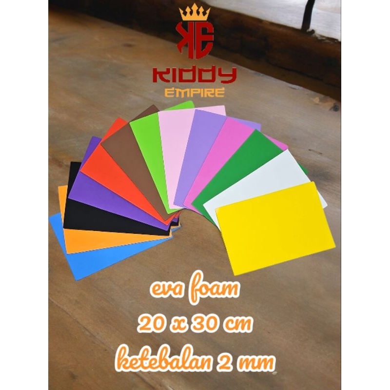 Jual EVA FOAM /BUSA ATI / SPON EVA / FOAM KERAJINAN 20 X 30 CM ISI 10 ...