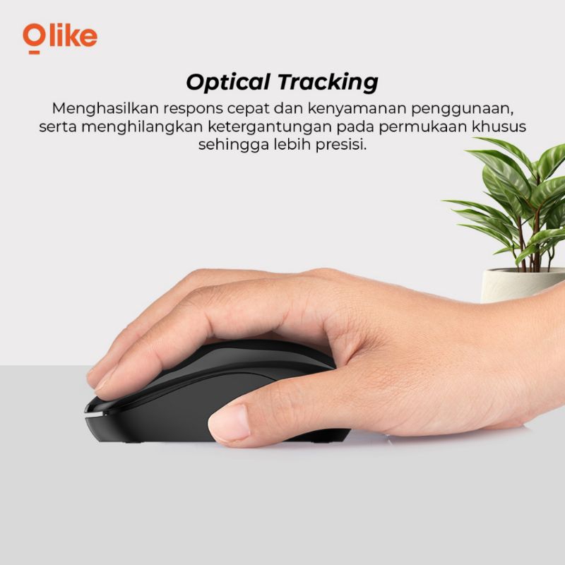 Jual Mouse Olike M200 optical wireless bluetooth usb 2.4G transmision ...