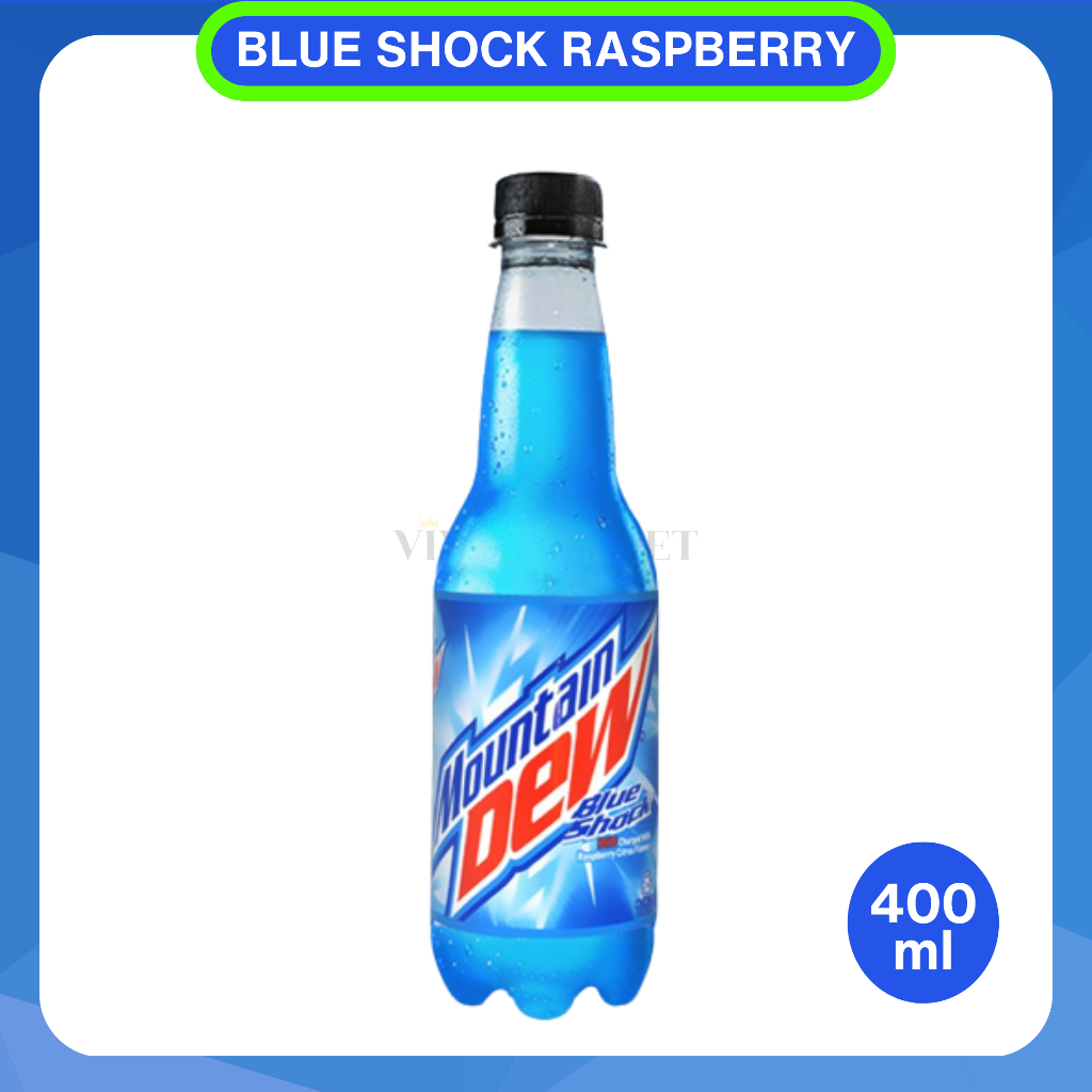 Jual Mountain Dew Blue Shock Raspberry 400ml Soft Drink | Shopee Indonesia