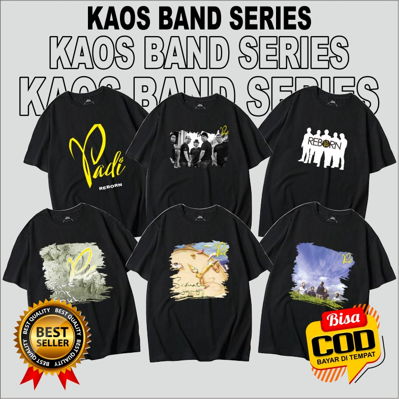 Jual kaos baju band padi reborn - kaos band padi - kaos band indonesia ...
