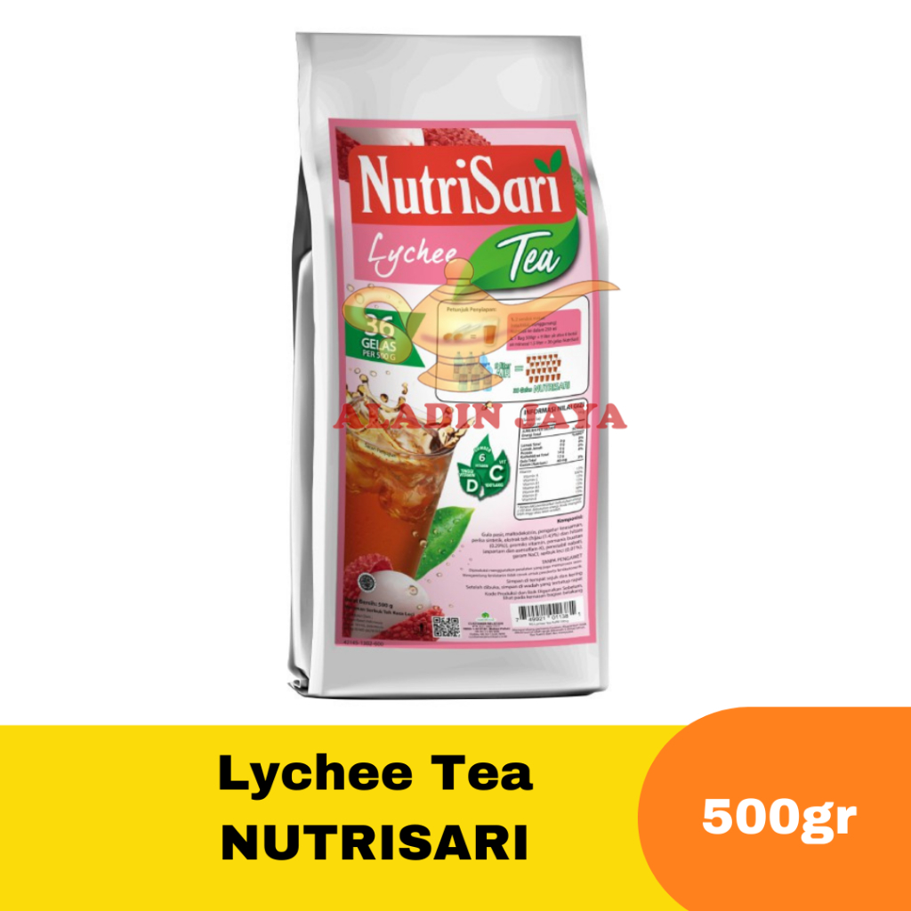 Jual Lychee Tea NUTRISARI ukuran 500gr | Shopee Indonesia
