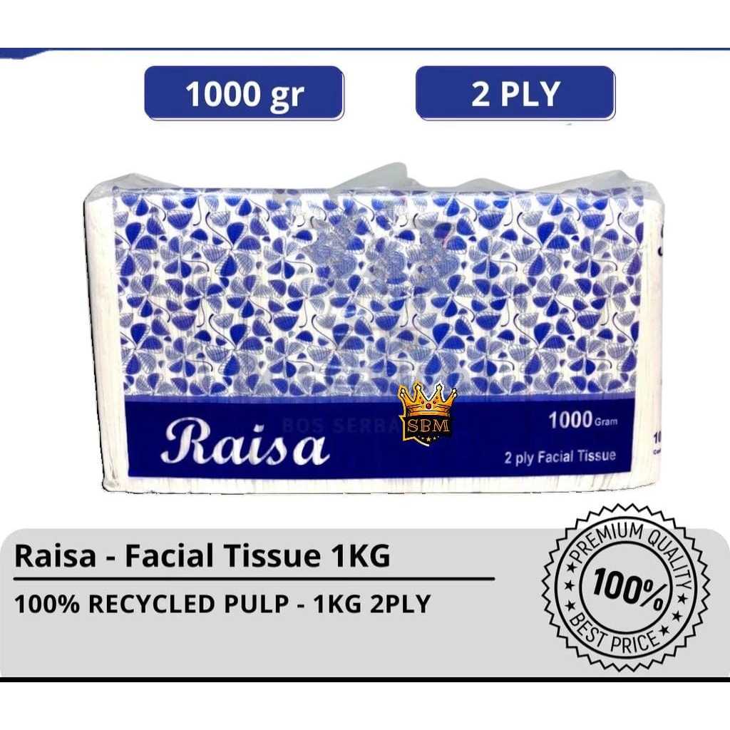 Jual SBM ~ RAISA - Facial Tissue Wajah 1000 gr / 1 KG (2 Ply) I Tisu ...