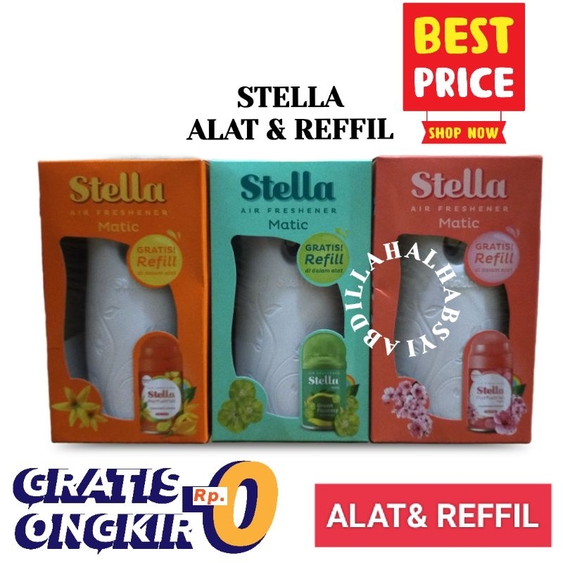 Jual STELLA MATIC ALAT + REFFIL pengharum ruangan | Shopee Indonesia