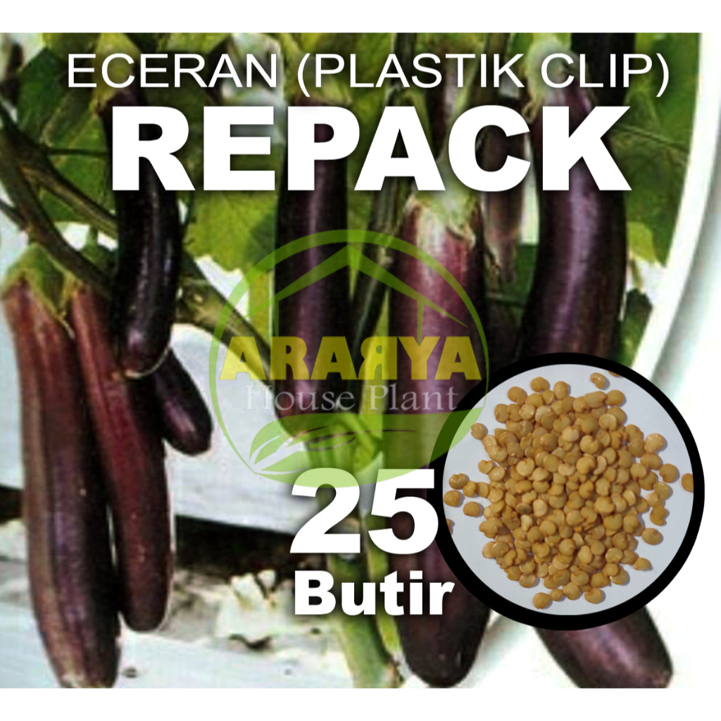 Jual [25 Butir] Benih Biji Terong Ungu Panjang TORINO Kemasan Plastik ...