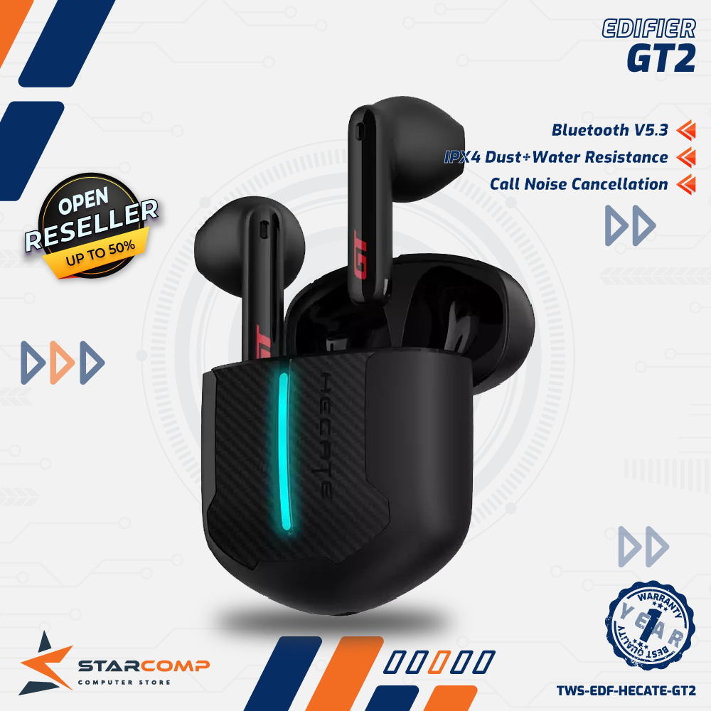 Jual Hecate Edifier GT2 true Wireless Gaming Earbuds | Shopee Indonesia