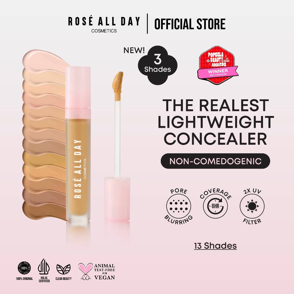 Jual Rosé All Day Lightweight Concealer | Medium-to-High Coverage ...