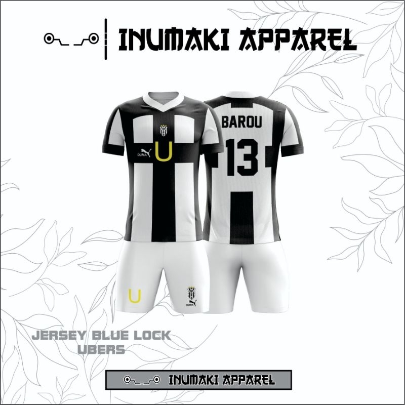 Jual Jersey Anime Blue Lock - Ubers (Barou) Free/Bisa Custom Nama Dan ...