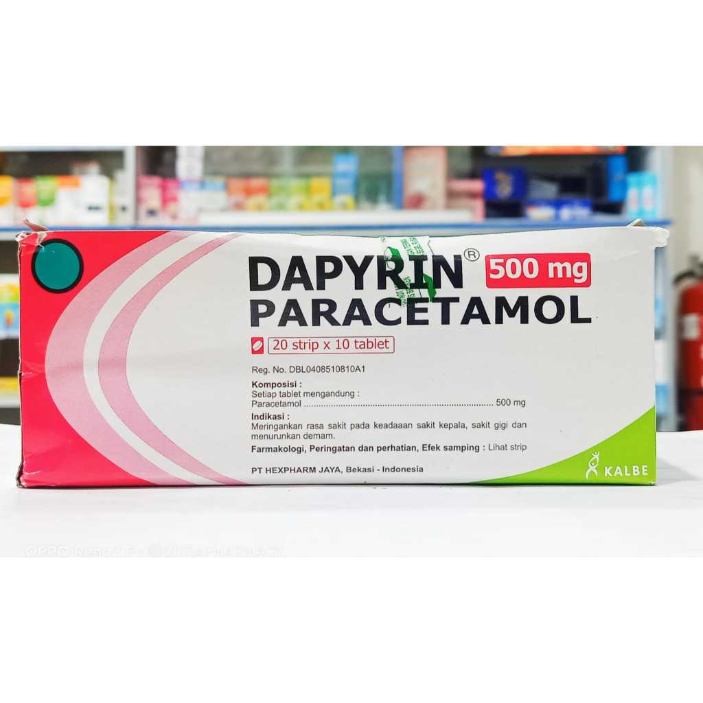 Jual Dapyrin 500MG 𝟏 𝐊𝐎𝐓𝐀𝐊 𝐈𝐒𝐈 𝟐𝟎𝟎 𝐓𝐀𝐁𝐋𝐄𝐓 - Meredakan Demam, Sakit ...
