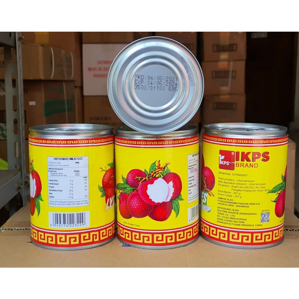 Jual Keren abis Khas Jaya LYCHEE in Syrup Buah Leci Kaleng 565g IKPS ...