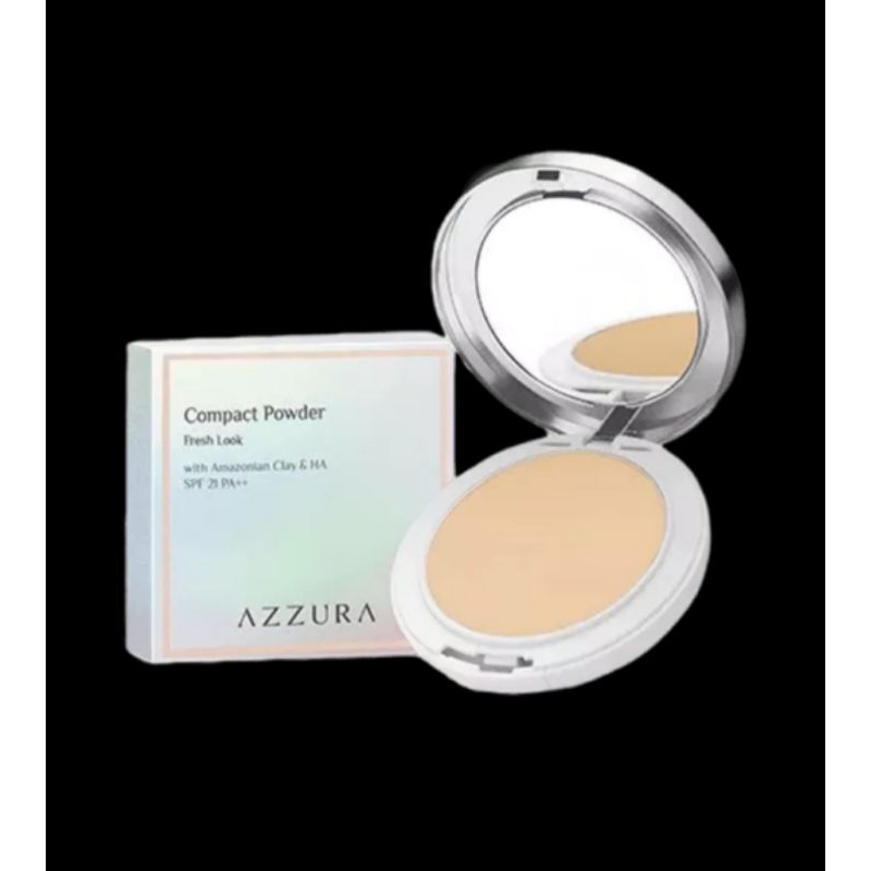 Jual AZZURA Compact Powder fresh Look SPF 21 PA++ | Shopee Indonesia