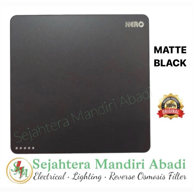 Jual Saklar 1 Gang 1 Arah Nero Casa X2 Matte Black Saklar Tunggal Engkel | Shopee Indonesia