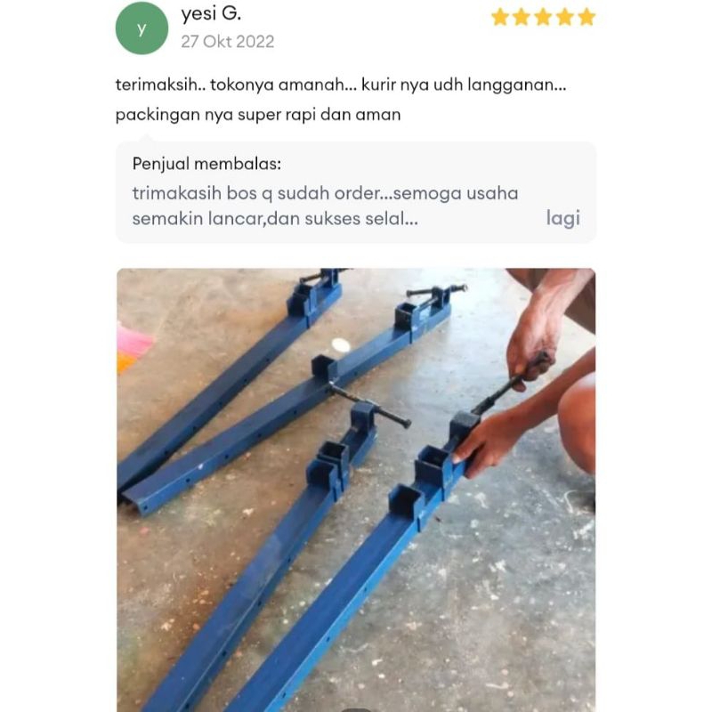 Jual ALAT PRES KAYU,CLAMP,PENJEPIT KAYU PANJANG 120CM | Shopee Indonesia