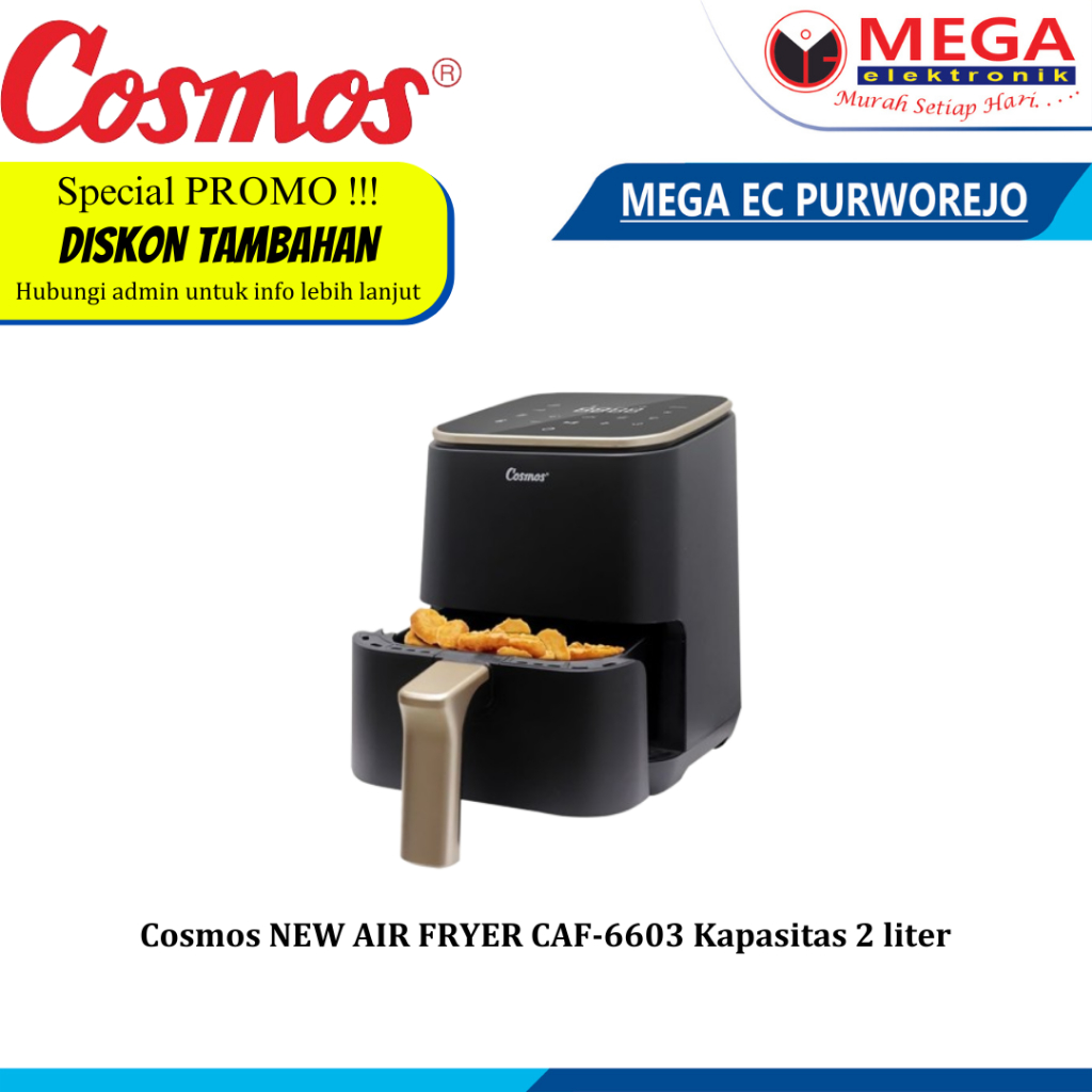Jual Cosmos NEW AIR FRYER CAF-6603 Kapasitas 2 liter | Shopee Indonesia