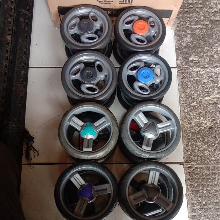 Jual ALy Roda stroller Pliko roda depan Roda belakang harga Satuan ukuran 1314cm | Shopee Indonesia
