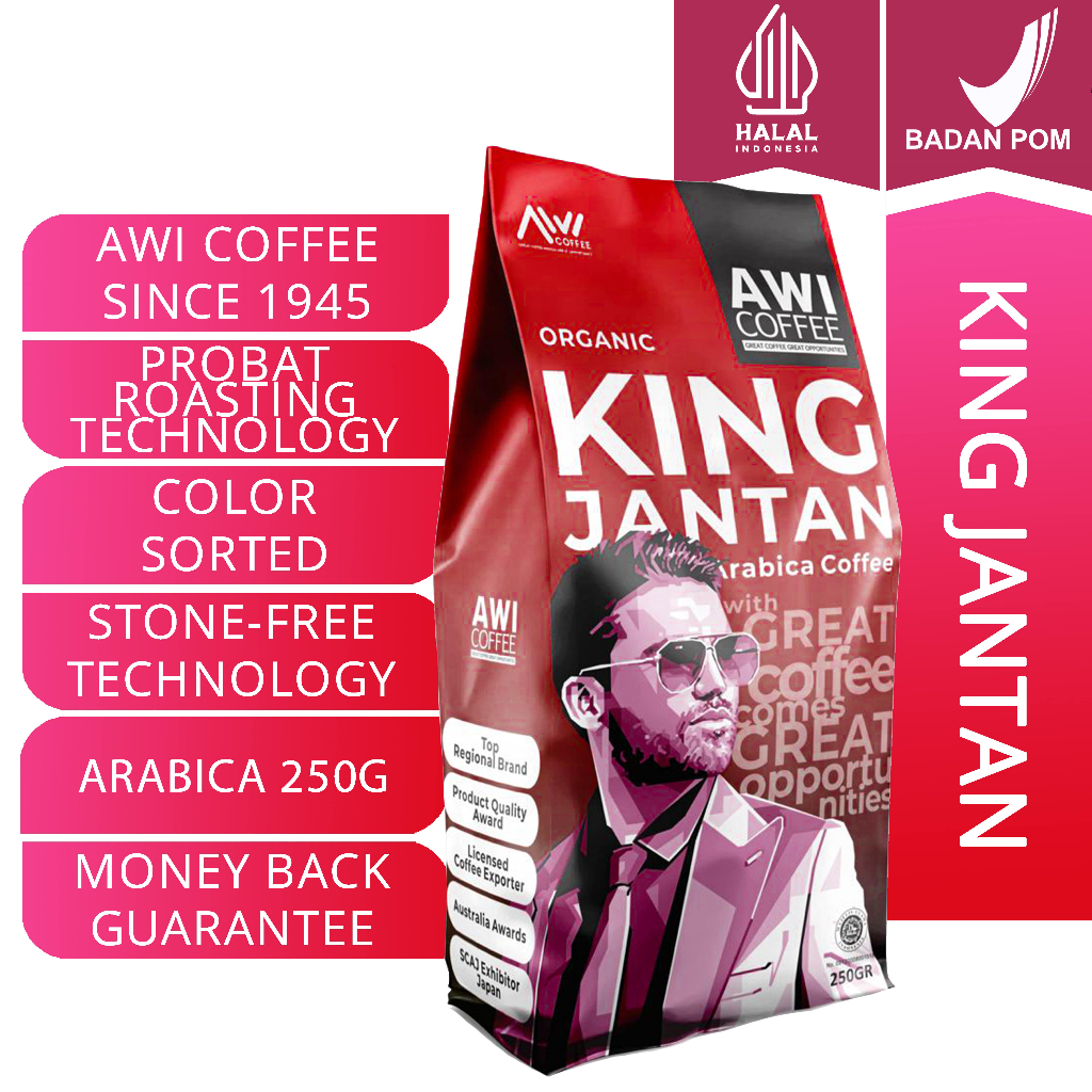Jual Best Seller Awi Coffee Kopi Lanang Arabica Peaberry | Kopi KING ...