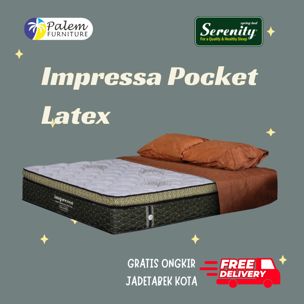 Jual Serenity Elite Impressa Pocket Latex Kasur Springbed Matras only ...