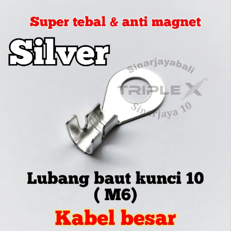 Jual sekun kabel besar bulat silver baut kunci 10 sekun pipih m6 ...
