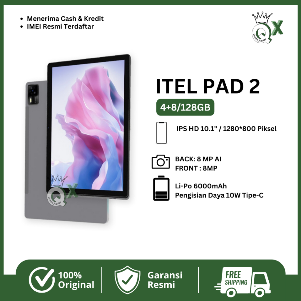Jual Itel Pad 2 (4GB/128GB) | 10.1"HD IPS Screen 6000mAh GARANSI RESMI ...
