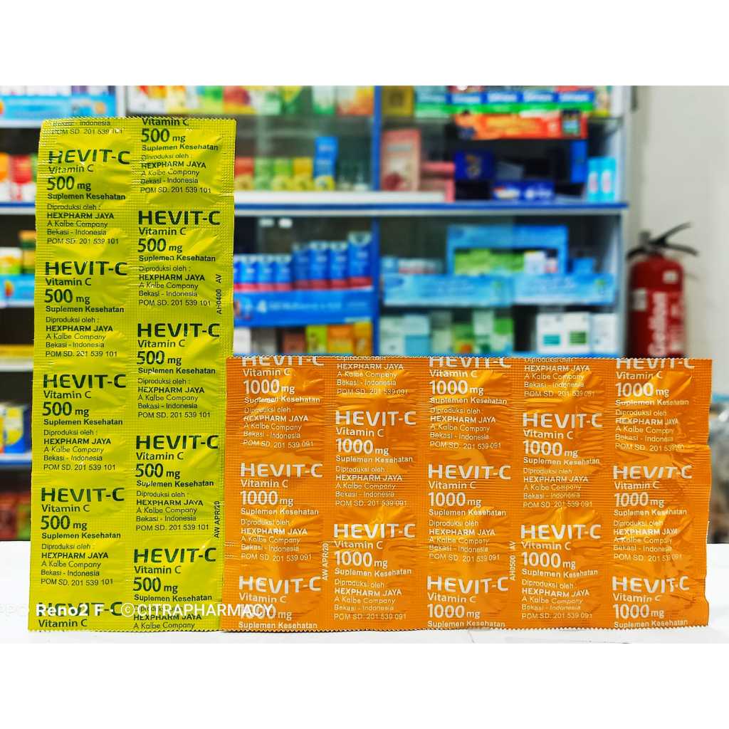 Jual Hevit-C 500MG & 1000MG 𝟏 𝐒𝐓𝐑𝐈𝐏 𝐈𝐒𝐈 𝟏𝟎 𝐓𝐀𝐁𝐋𝐄𝐓 - Menjaga Daya Tahan ...