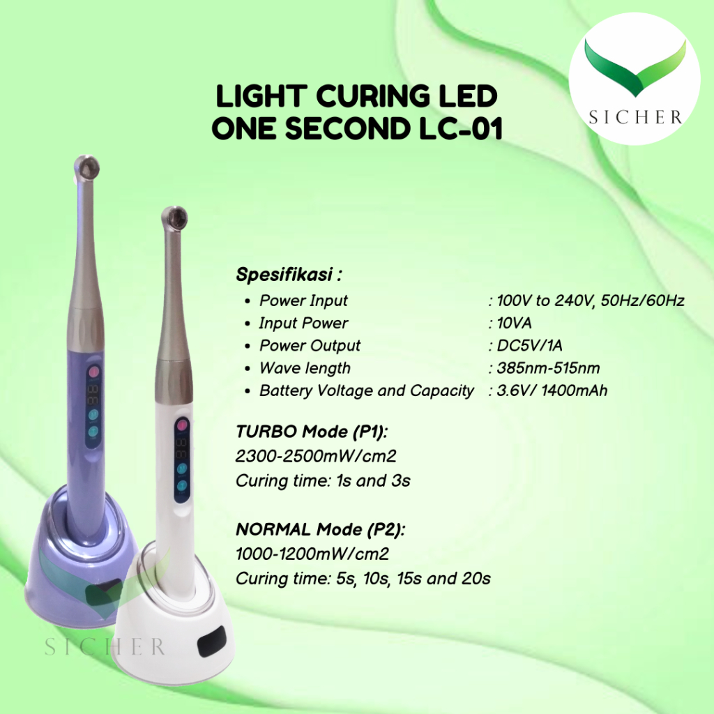 Jual Light Curing/Dental Light Cure/Light Curing One Second LC-01 ...