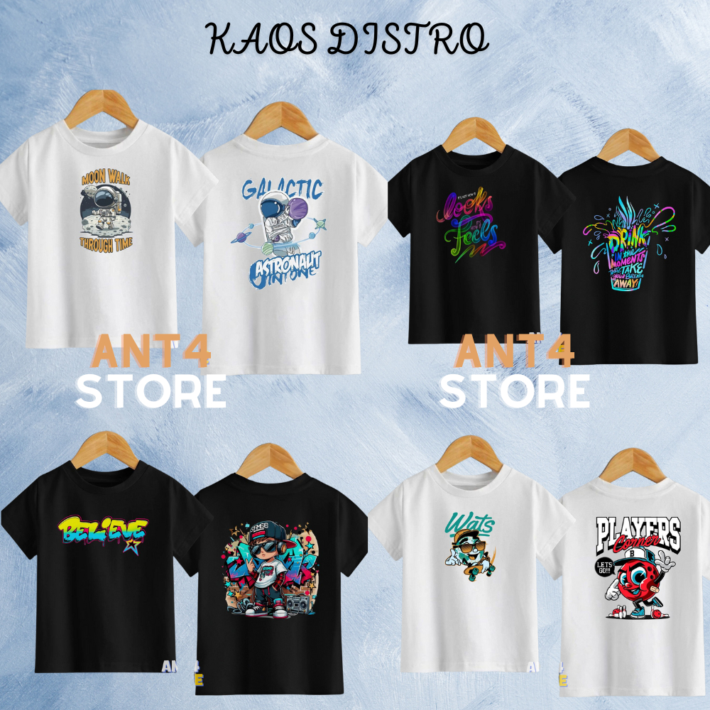 Jual Kaos distro anak limited edition / baju anak usia 2-12 tahun ...