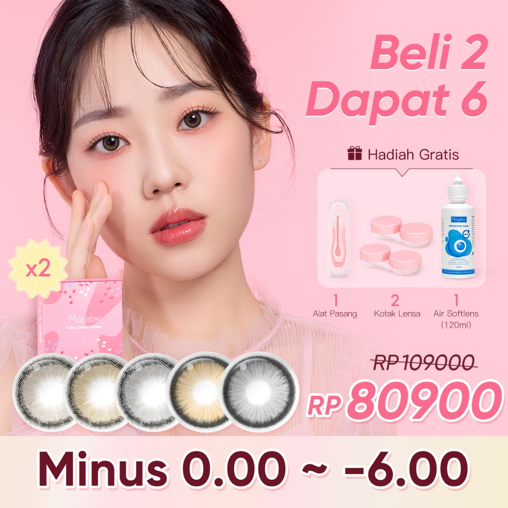 Jual [Beli 2 Dapat 6] Magister Softlens (0.00 s/d -6.00) Dua pasang ...