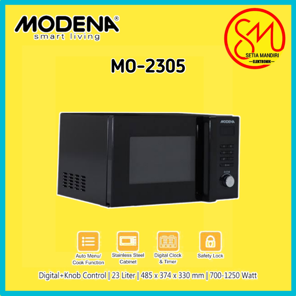Jual MODENA Microwave Oven MO 2305 Digital 23 Liter MO2305 | Shopee ...