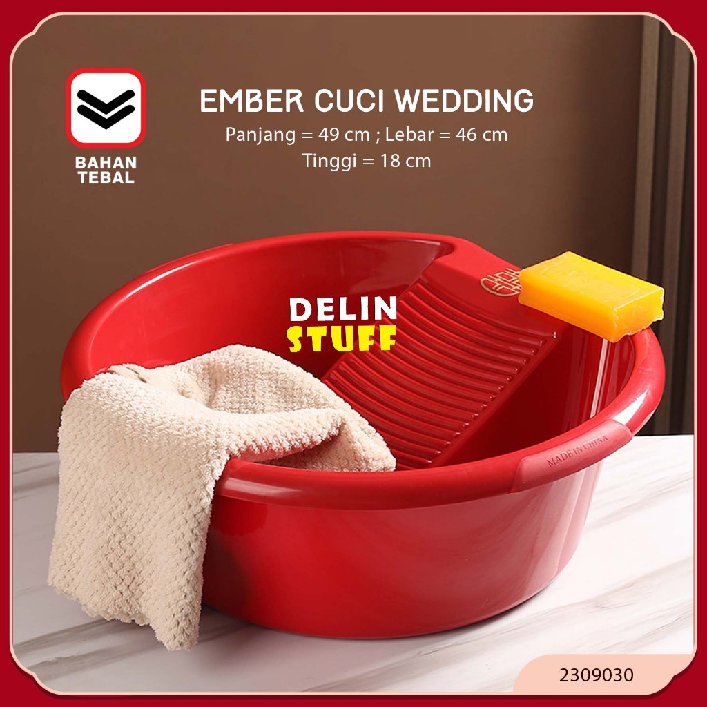 Jual Ember Cuci Baju Wedding Baskom Cuci Baju Tebal (2309030) | Shopee ...