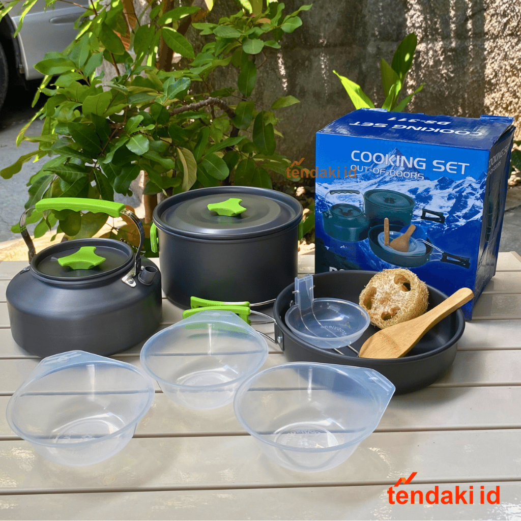 Jual TENDAKI ID | COOKING SET TC 311 Alat Masak Camping Nesting Set Alat Masak Kompor Kamping ...