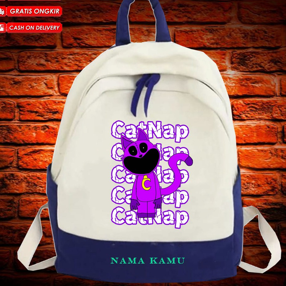 Jual TAS BACKPACK ANAK SEKOLAH SD/TK MOTIF CATNAP POPY | Shopee Indonesia