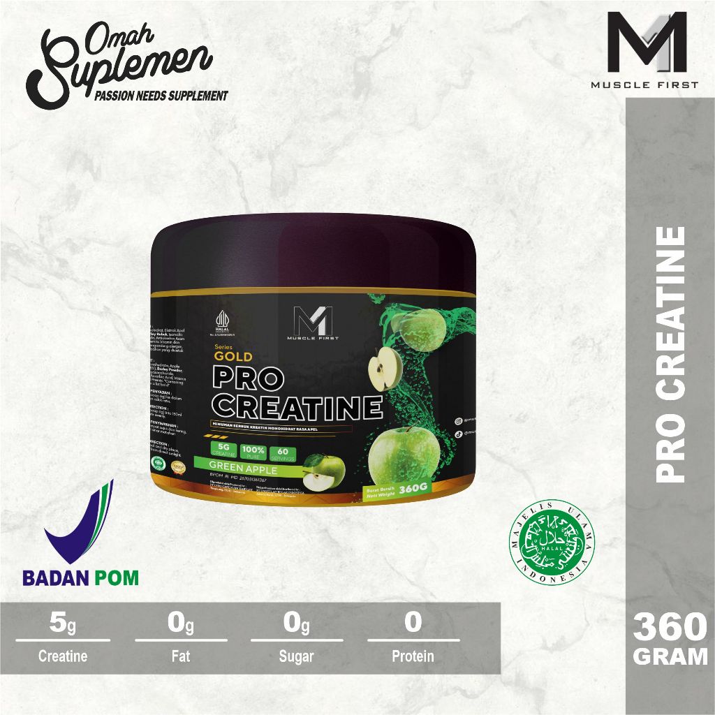 Jual M1 Muscle First Gold Pro Creatine 360gr M1 Creatine 360gr | Shopee ...