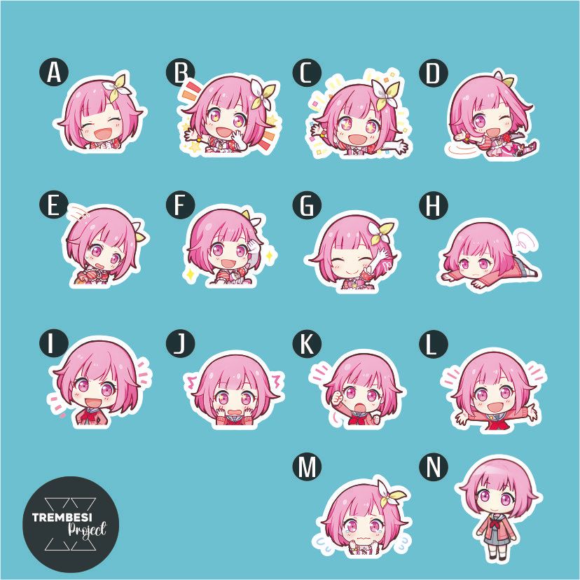 Jual STIKER EMU PROJECT SEKAI | STIKER VINYL ANIME MANGA WAIFU GAME ...