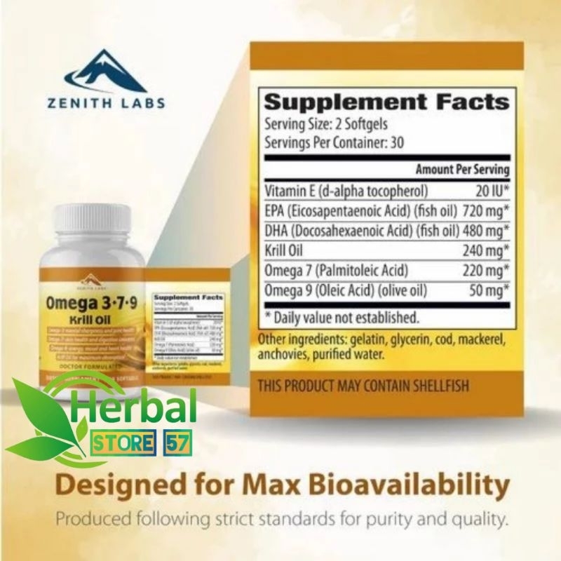Jual Zenith Labs Omega 379 Krill Oil 100% Asli -Omega 3 untuk ketajaman ...