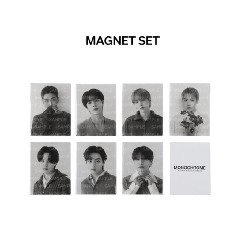 Jual [OPEN SHARING] MAGNET SET BTS POP UP STORE : MONOCHROME (JAKARTA ...