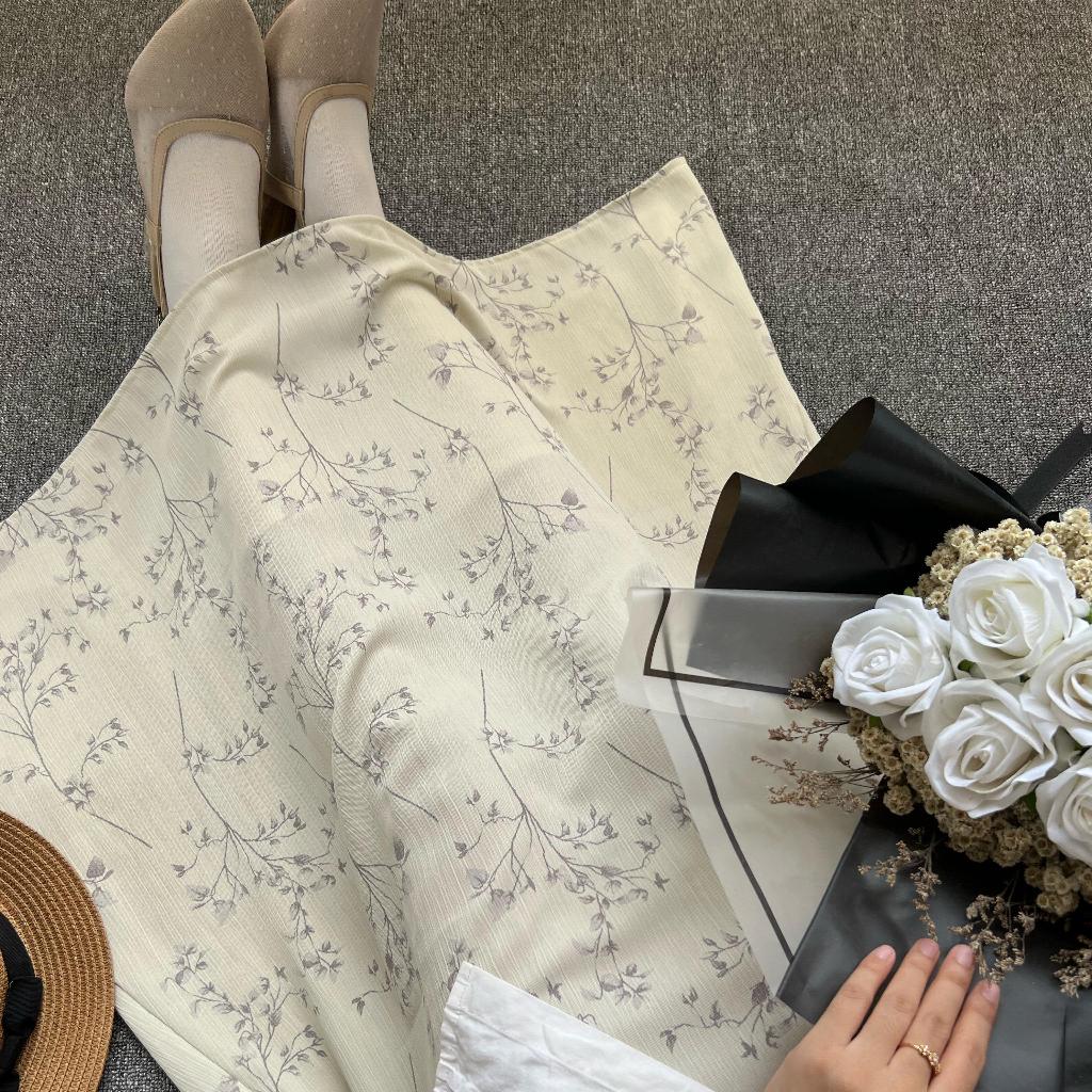 Jual Floral Skirt | Rok Wanita Highwaist Motif Bunga Lucu A-Line Outfit ...