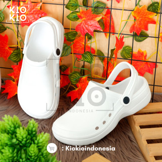 Jual Sendal Kodok Medis Putih Sandal Perawat /Dokter/Bidan Anti Slip ...