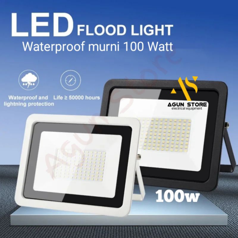 Jual Lampu Sorot Led Taman 100 Watt 100w Tembak Panggung Dinding Outdoor Lapangan Tempel Super ...