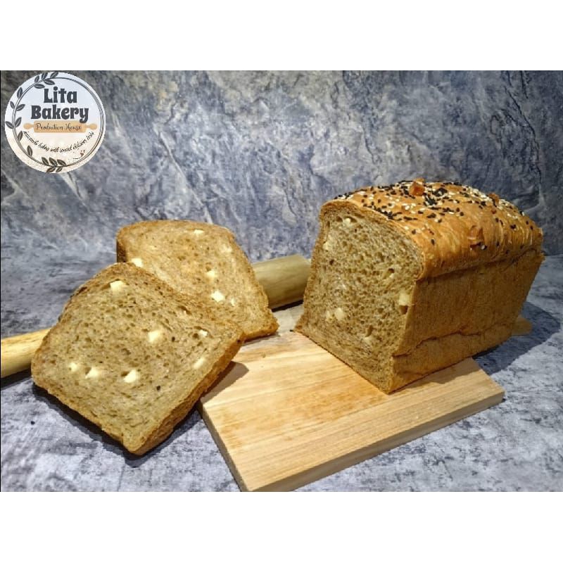 Jual Roti Gandum Gula Aren Keju (Bebas Telur, Susu, Butter, Rendah Gula ...