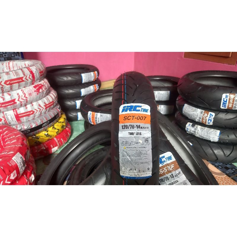 Jual BAN LUAR TUBLESS MERK IRC,120/70-RING 14,BAN BELAKNG PCX/VARIO 160 ...