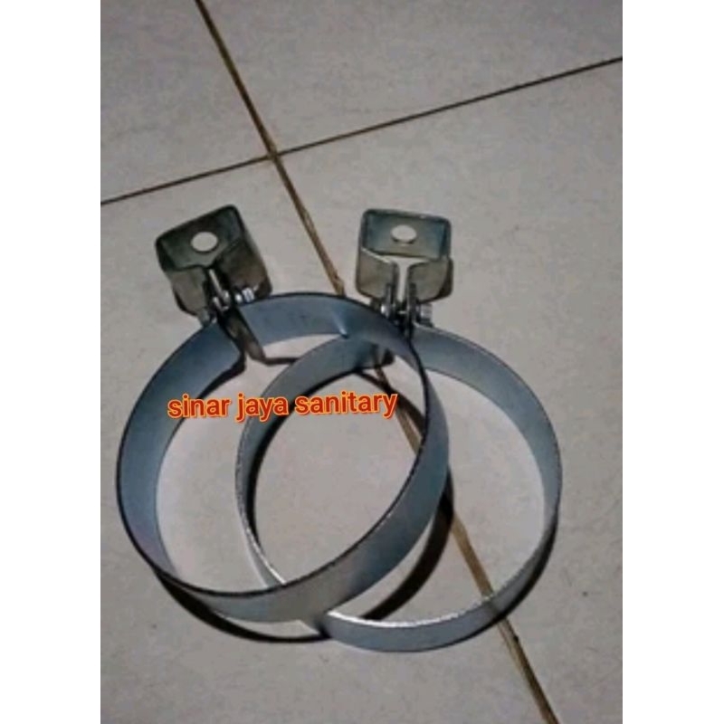 Jual Klem gantung engsel pipa 10inch / Klem cerobong pipa / Klem pipa ...