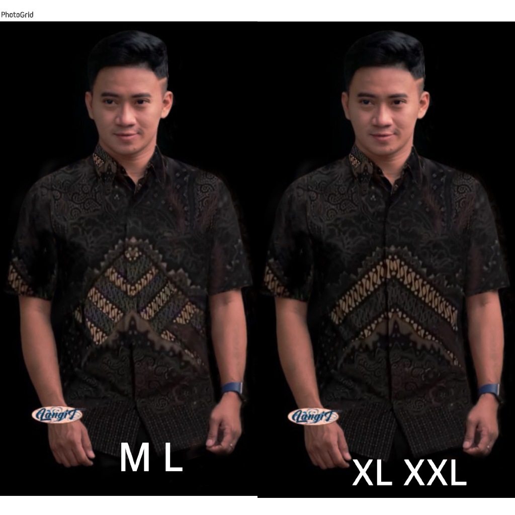 Jual Batik Pria Lengan Pendek Premium BATIK AZIMIL HRB026 motif ...