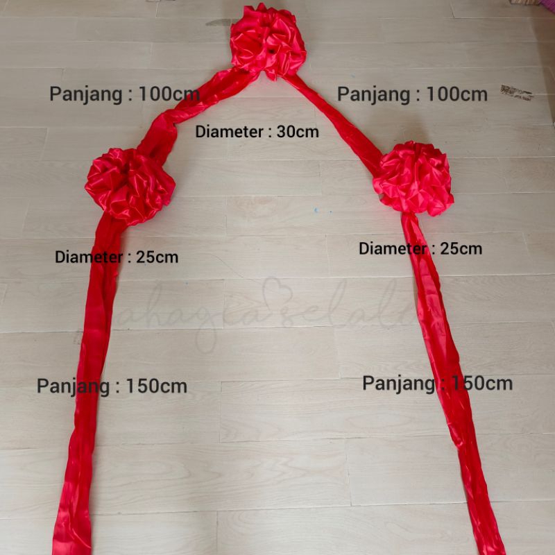 Jual Kain Merah / Kain Sangjit / Kain Pintu Nikah / Kain Dekorasi ...